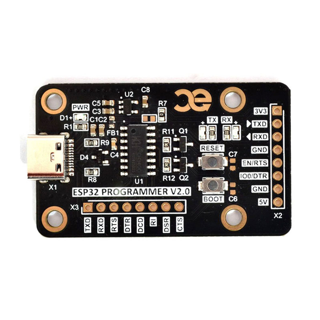 Capuf Embedded Esp32 Programmer V2 Usb To Uart Controller Board