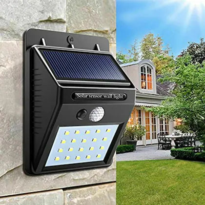 Solar Light 20 LED Bright Outdoor Security Lights with Motion Sensor W
