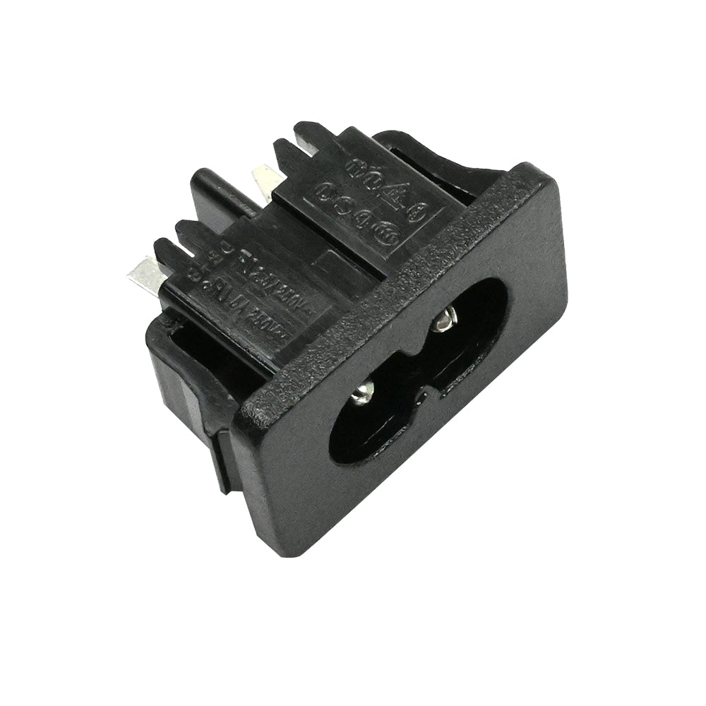 Buy 2-Pin Female Lock Fitting AC Socket (Pack of 50) at HNHcart.com