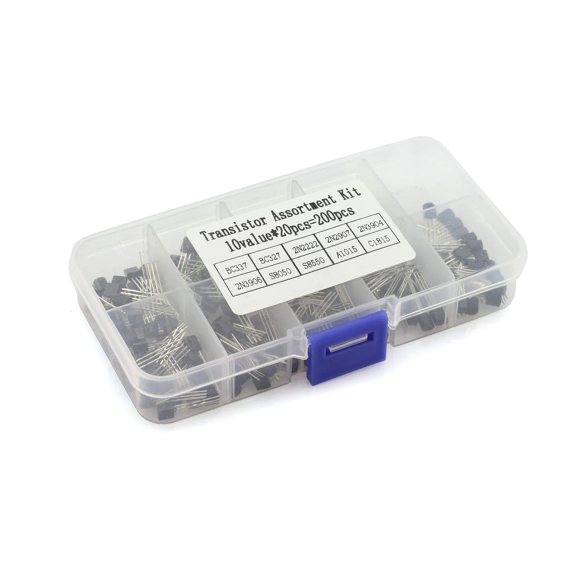 Transistor Kit 10 Value 200 Pieces NPN PNP Power Transistor Assortment