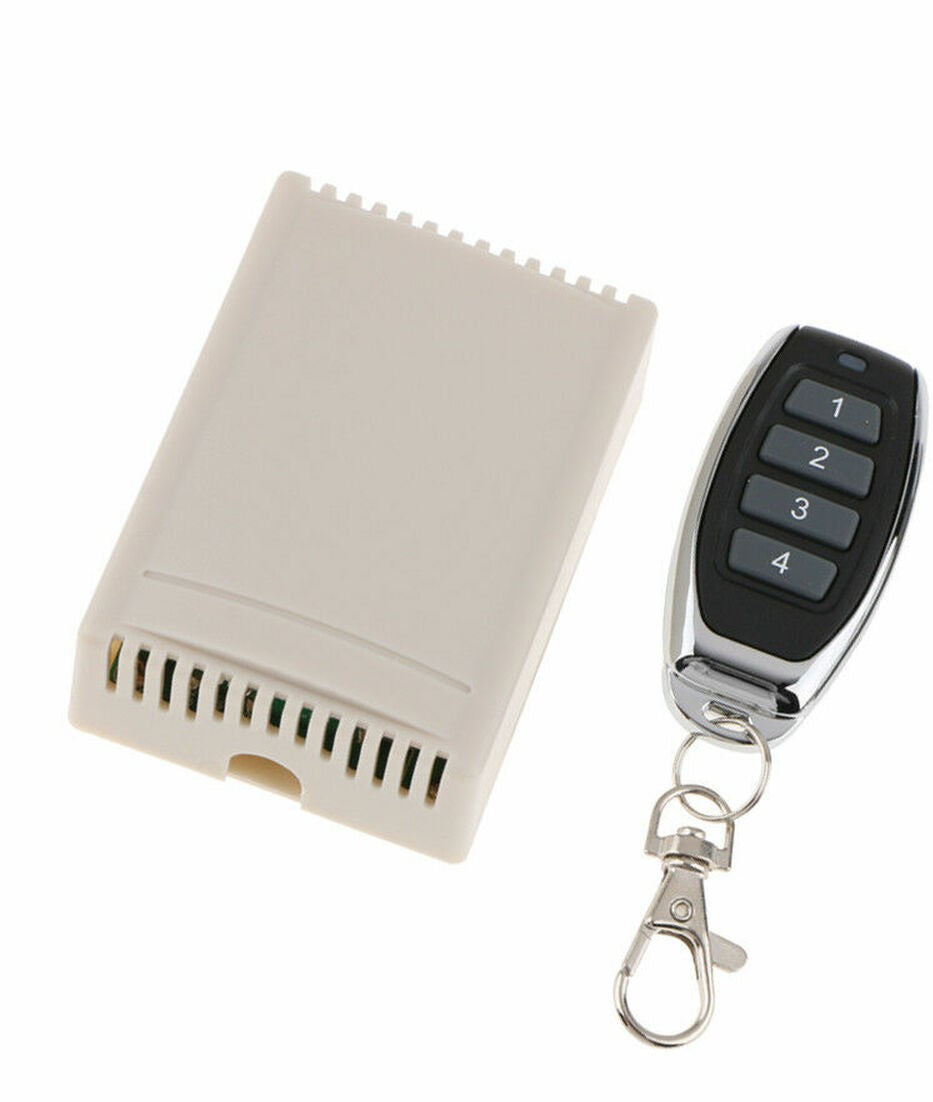 Buy 12V Relay 4 Channel Wireless RF Remote Control Switch 1 Transmitter ...