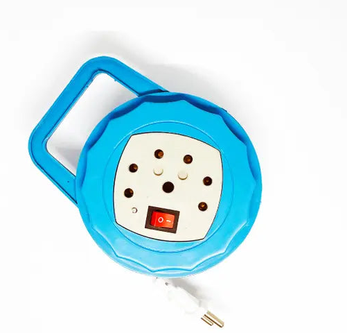 Multipurpose Flex Box Extension Cord 3 Pin Socket with Button and LED