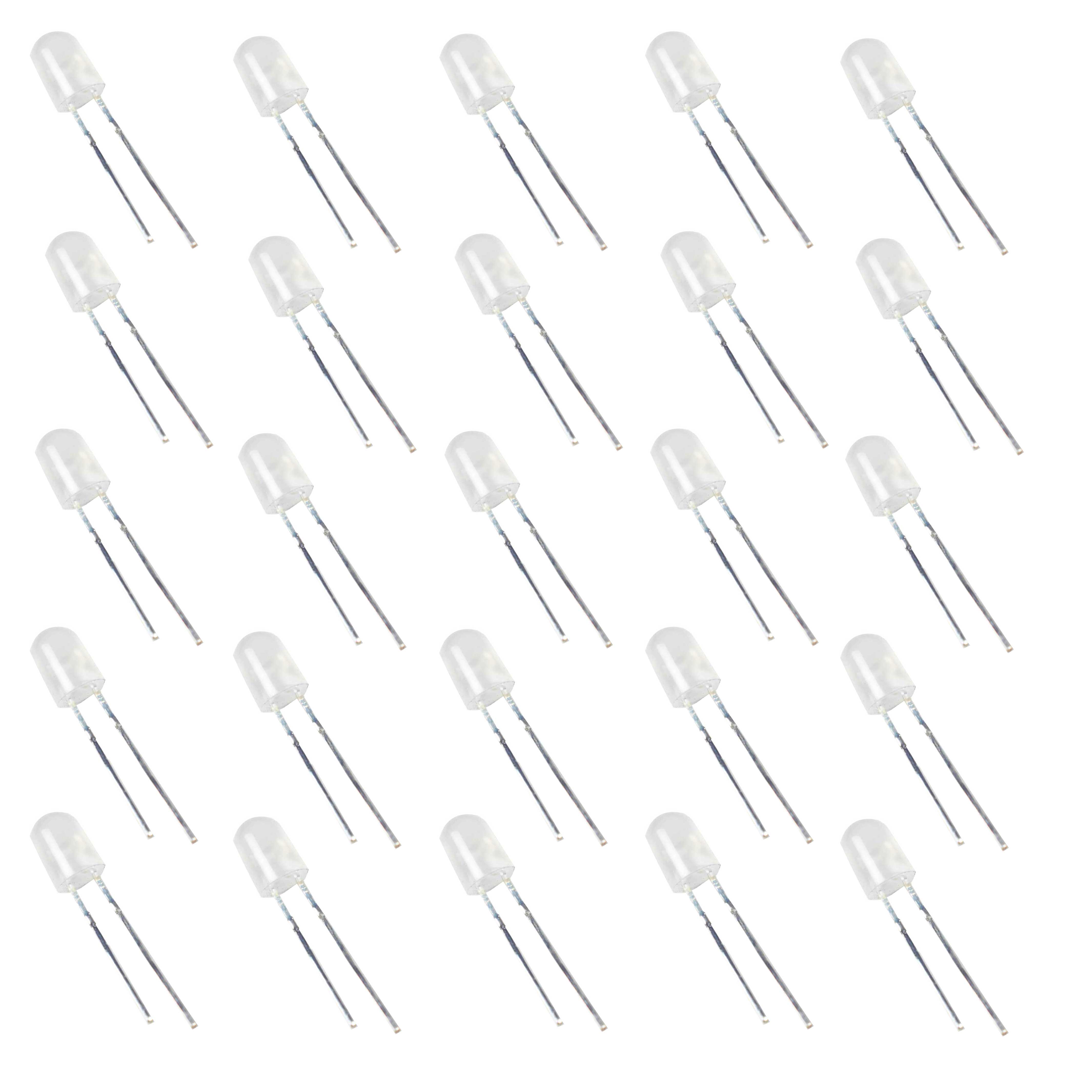 Buy 5mm Oval 3V Warm White Diffused LED (Pack of 1000) at HNHcart.com