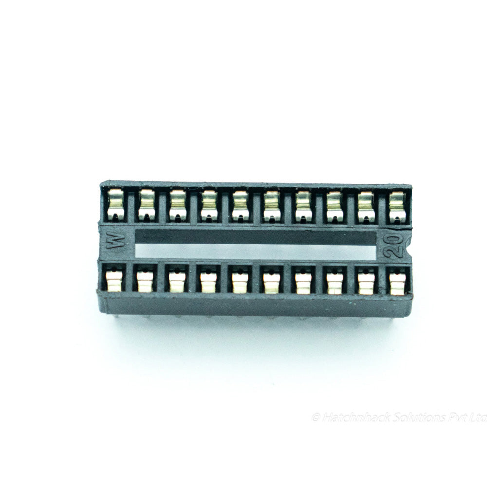 Buy Online 20 pin DIP IC Base (Pack of 10) in India| Hnhcart