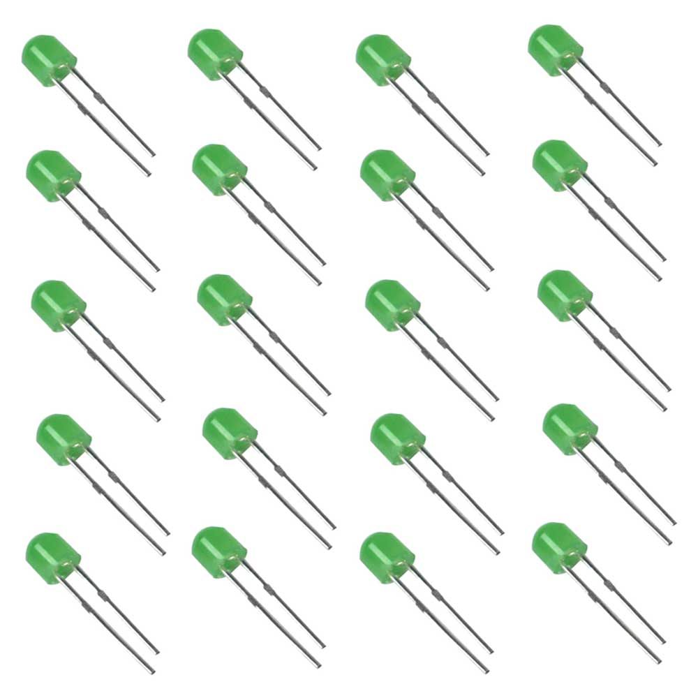 Buy 4.8mm 360 Degree Green Diffused LED(1000-1200mcd) (Pack of 4000) at ...