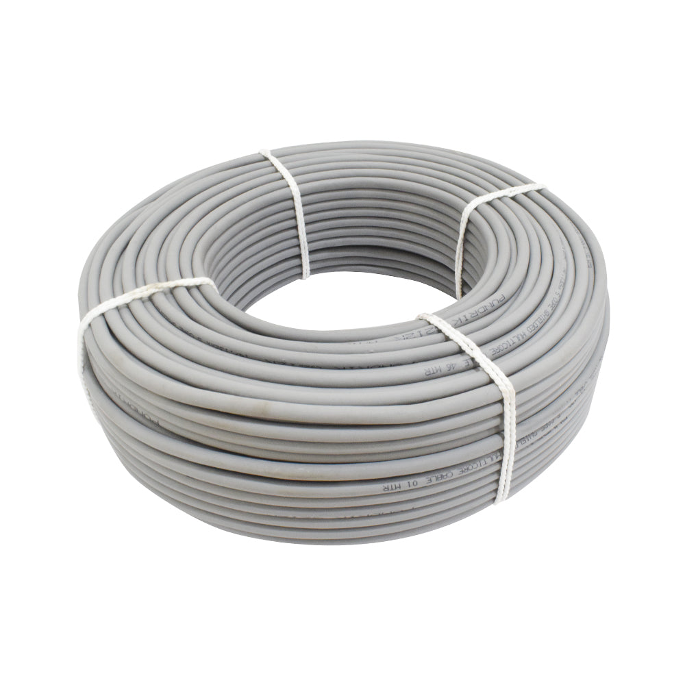 Buy 5 Core 14/.132mm Dark Grey Shielded Cable (90 Meter) at HNHCart.com