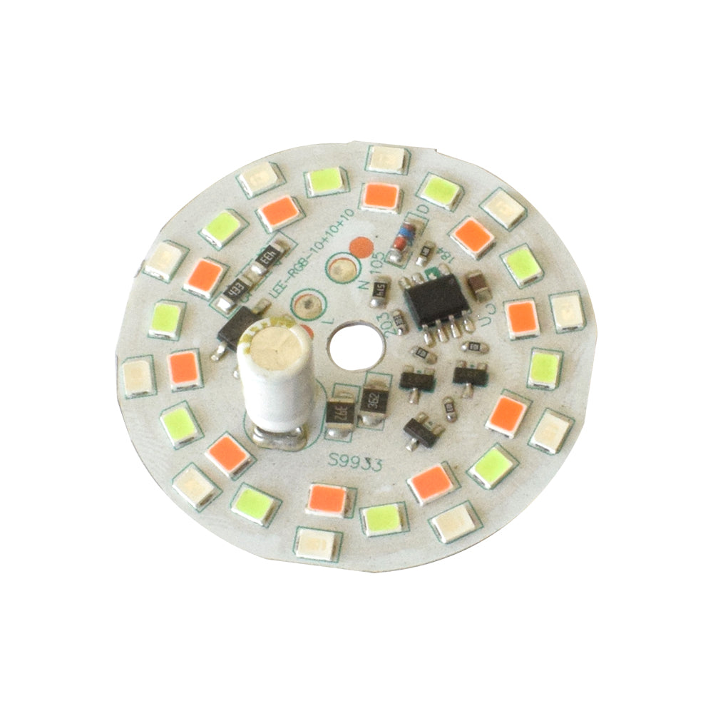 9W Multi 7-Colour 220VAC 43mm DOB LED
