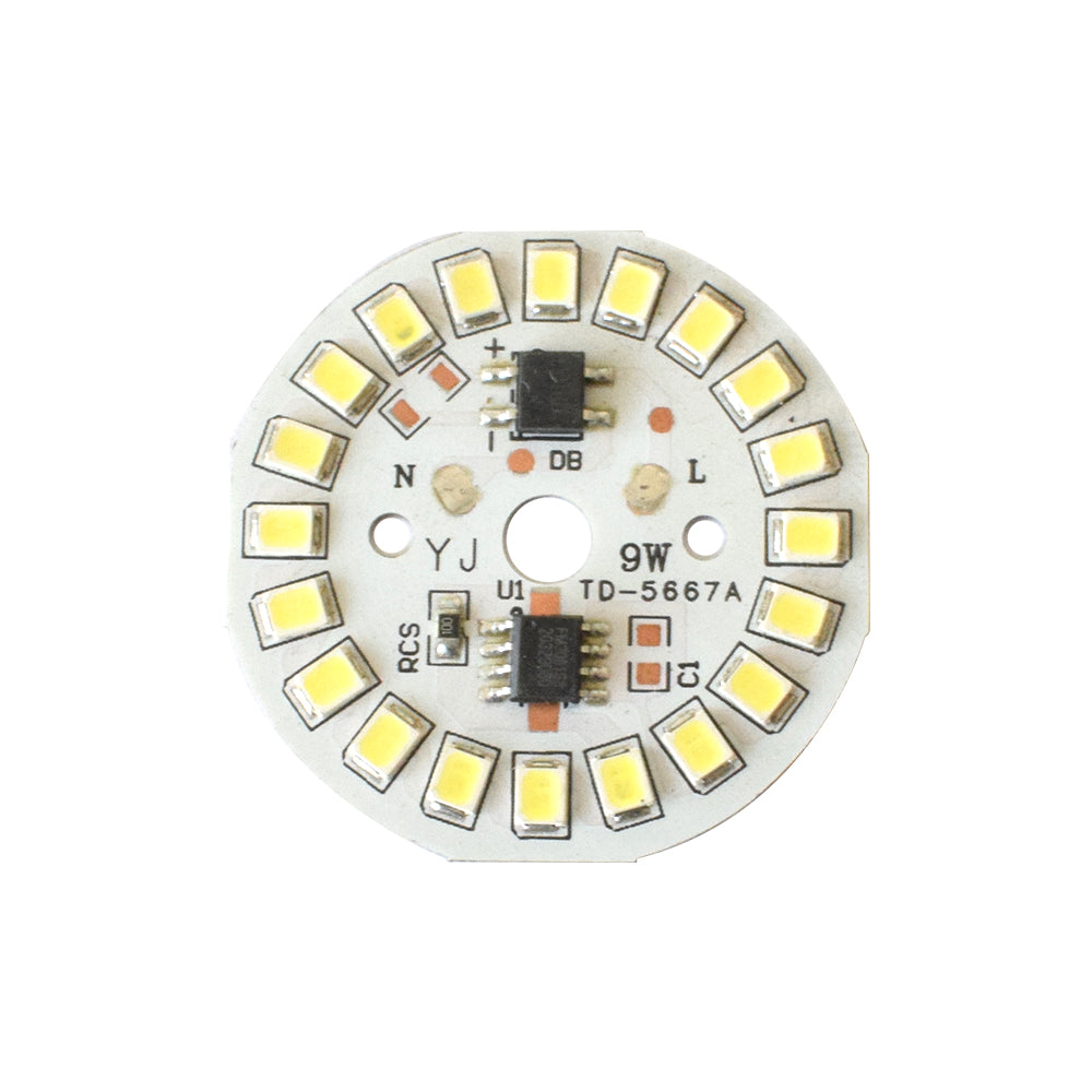 Buy 9W 220VAC White 38mm Round DOB LED (Pack of 25) at HNHCart.com