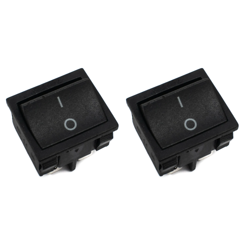 Buy KCD5 6A 250V DPST ON-OFF Rocker Switch (Black) with Copper Contacts ...