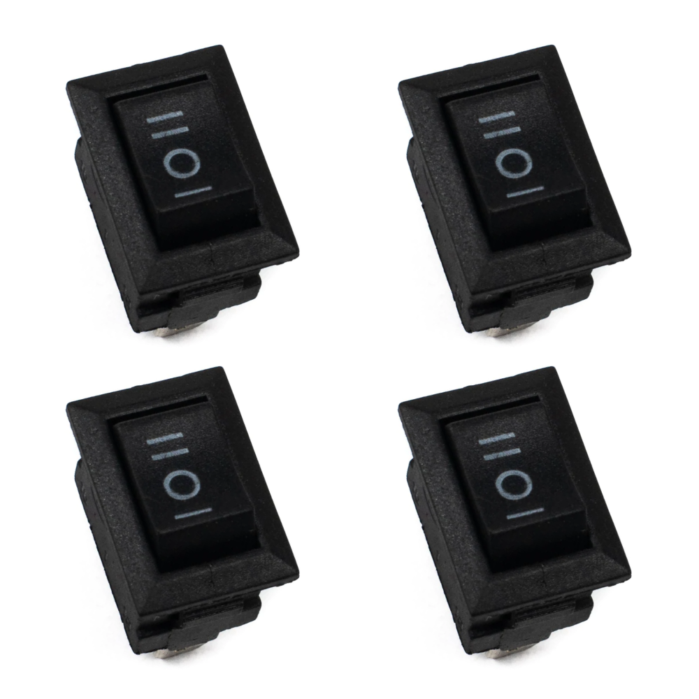 Mini 3A 250V SPDT Rocker Switch (Lock Action) with Copper Contacts