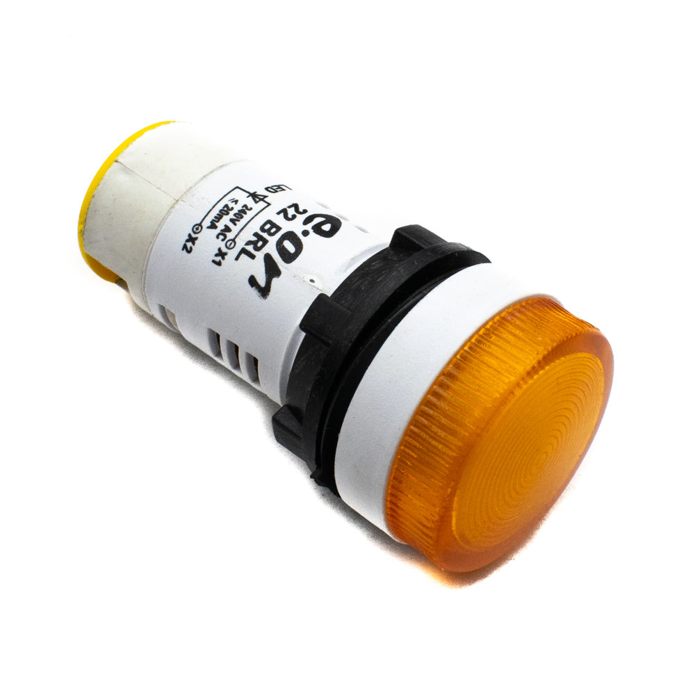 Buy 240V AC Panel Mount Yellow LED Light Indicator at HNHCart.com