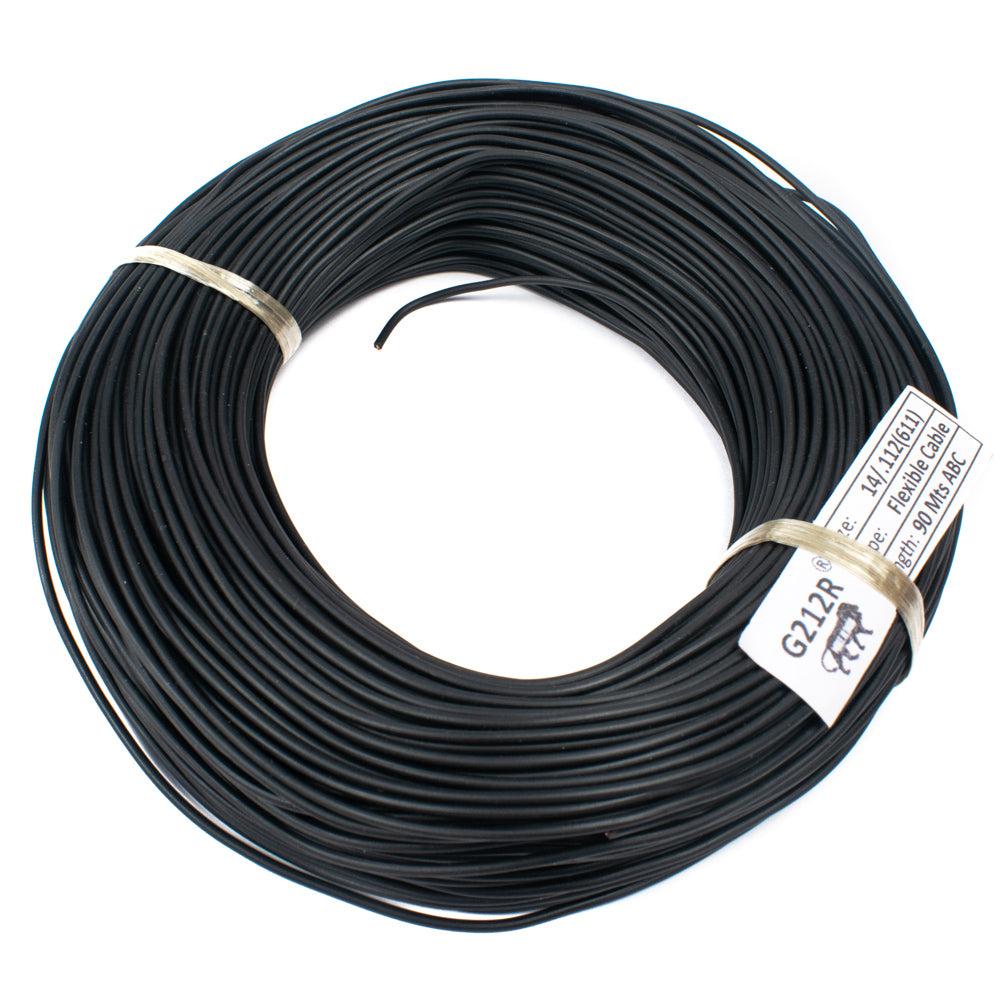 Buy 25 AWG Multi Strand Wire - 14/0.112mm (Black) 90 Meter at HNHCart