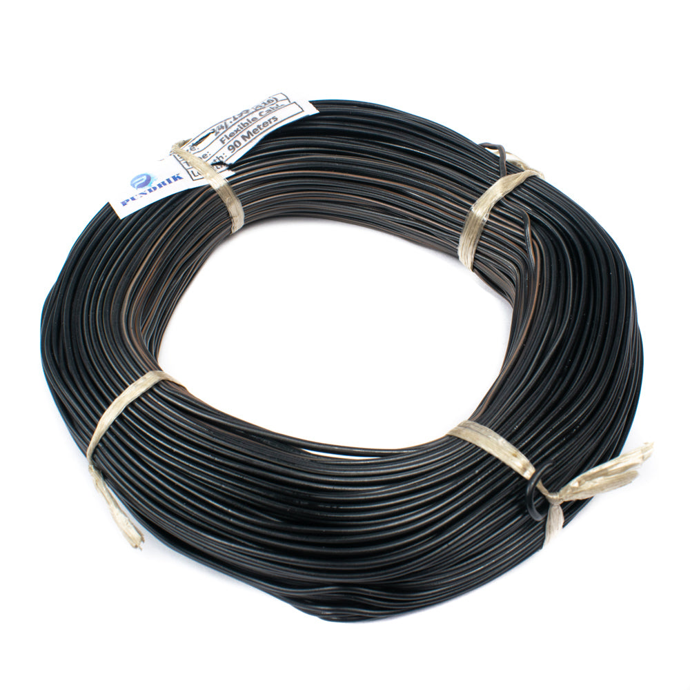 Buy 21 AWG Multi Strand Wire - 14/0.193mm (Black) 90 Meter at HNHCart.com