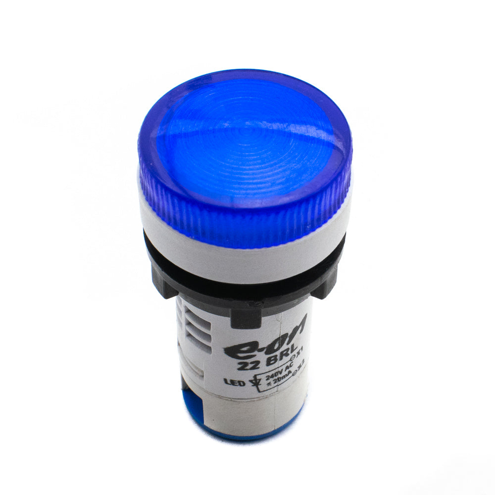 Buy 240V AC Panel Mount Blue LED Light Indicator at HNHCart.com