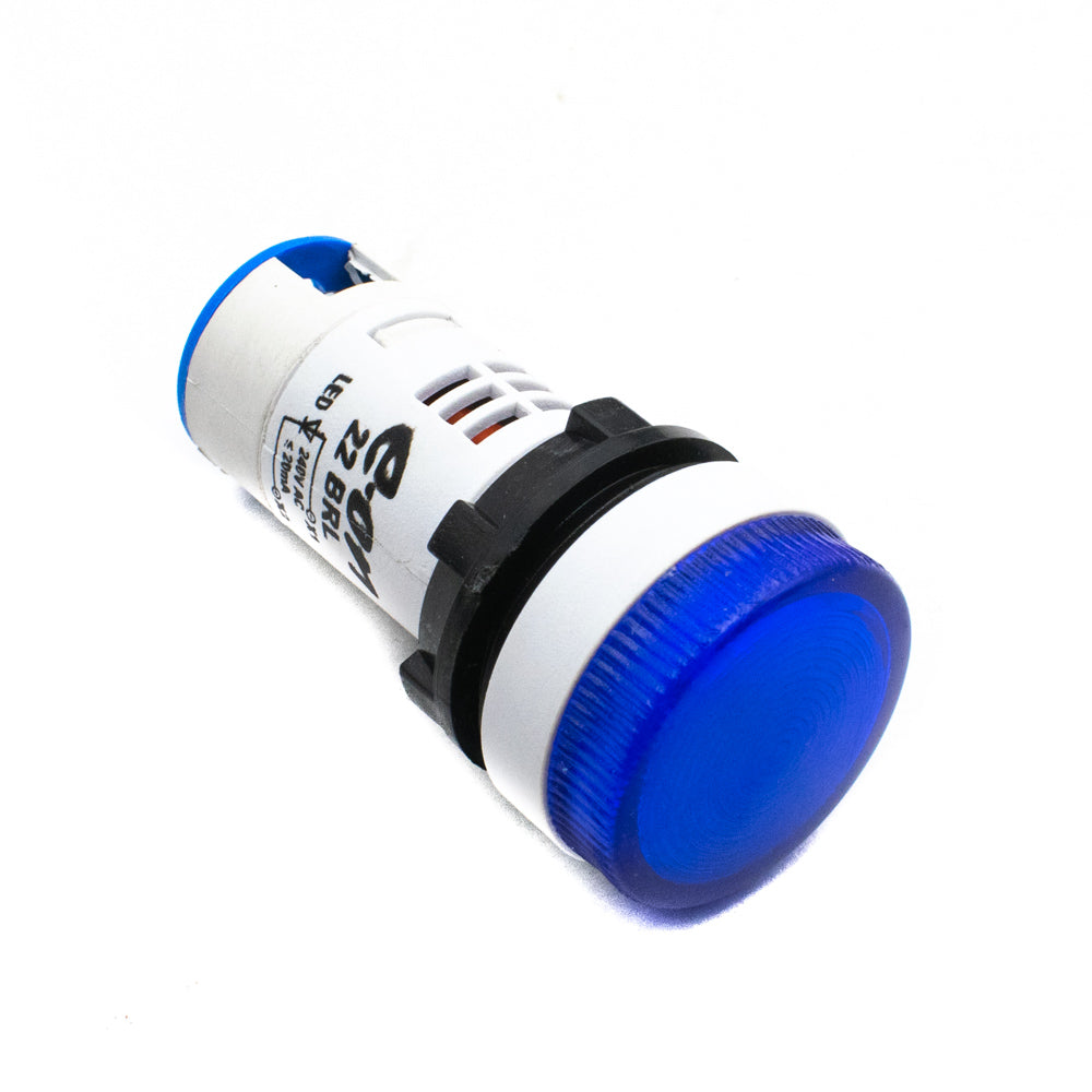 Buy 240V AC Panel Mount Blue LED Light Indicator at HNHCart.com