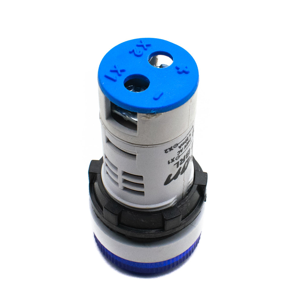 Buy 240V AC Panel Mount Blue LED Light Indicator at HNHCart.com