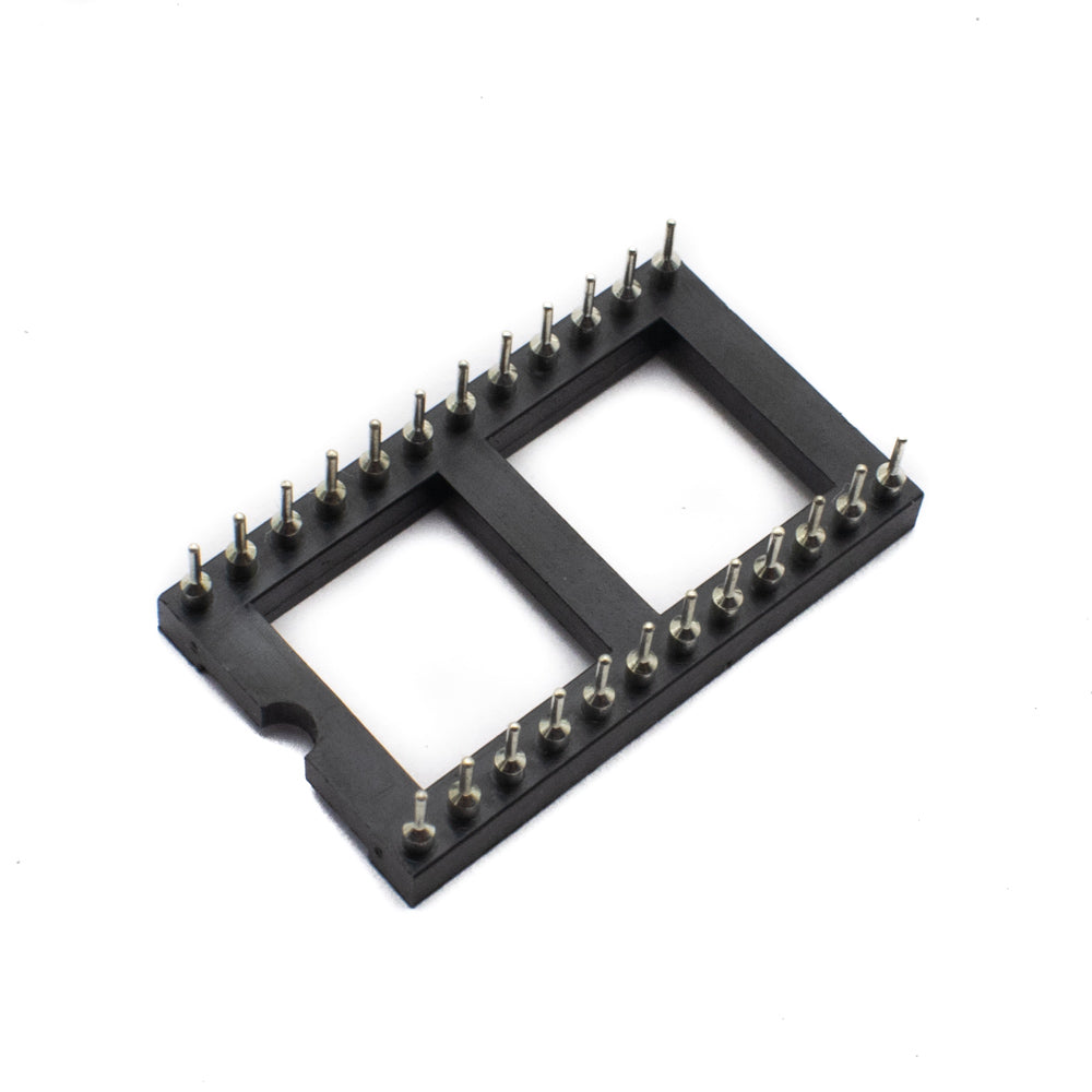 Buy 24 Pin Machined IC Base Wide 2.54mm Pitch at HNHCart.com