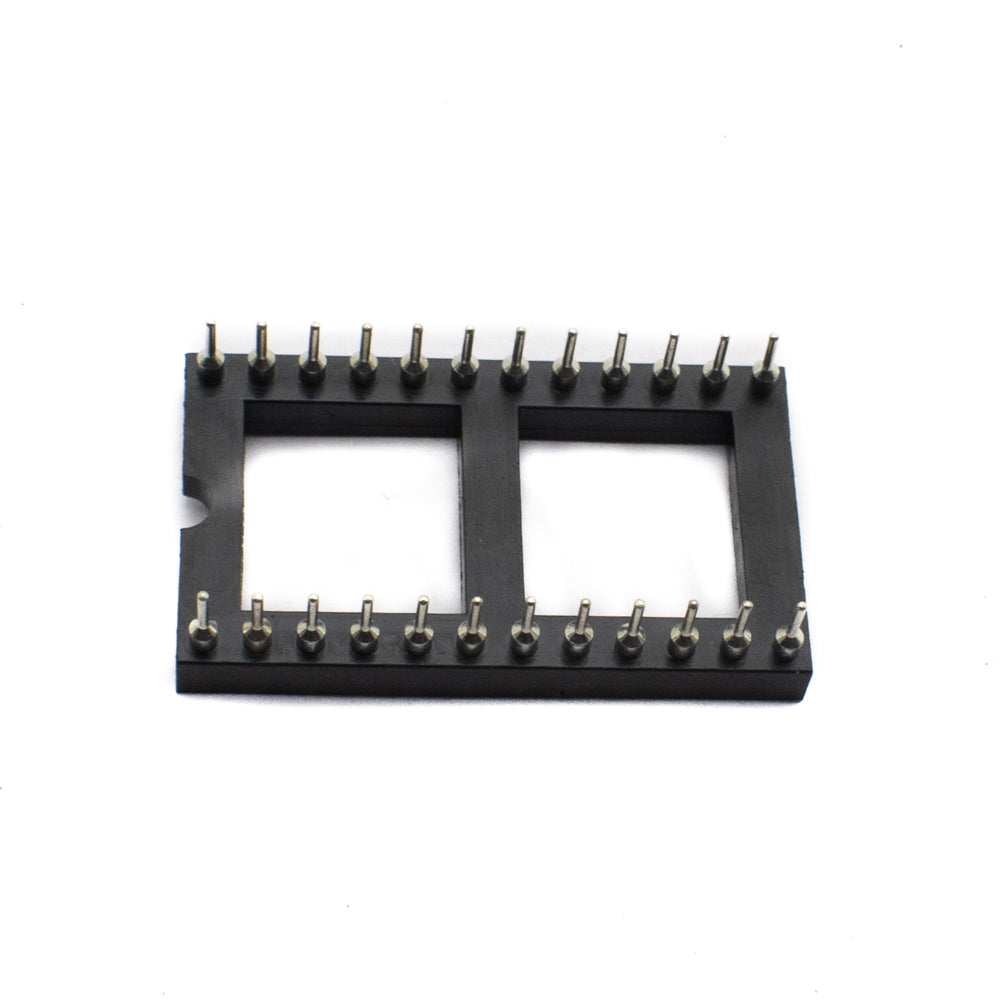 Buy 24 Pin Machined IC Base Wide 2.54mm Pitch at HNHCart.com