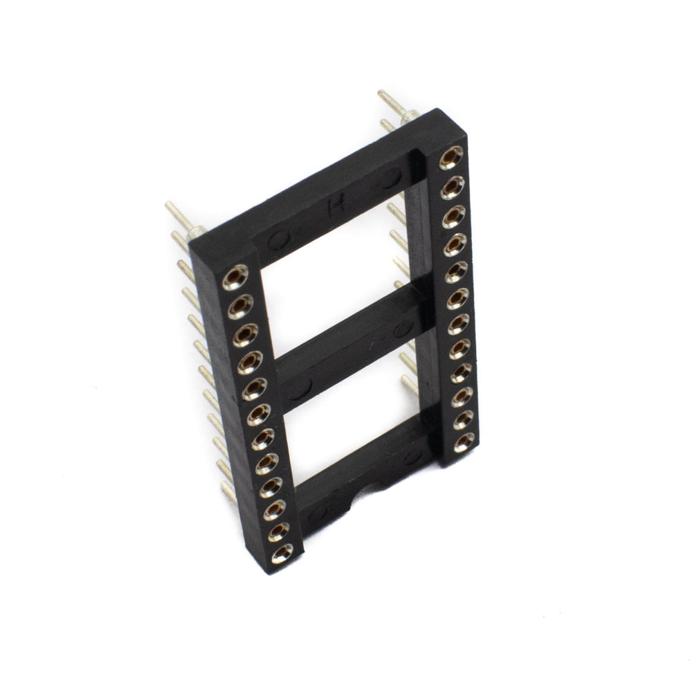 Buy 24 Pin Machined IC Base Wide 2.54mm Pitch at HNHCart.com