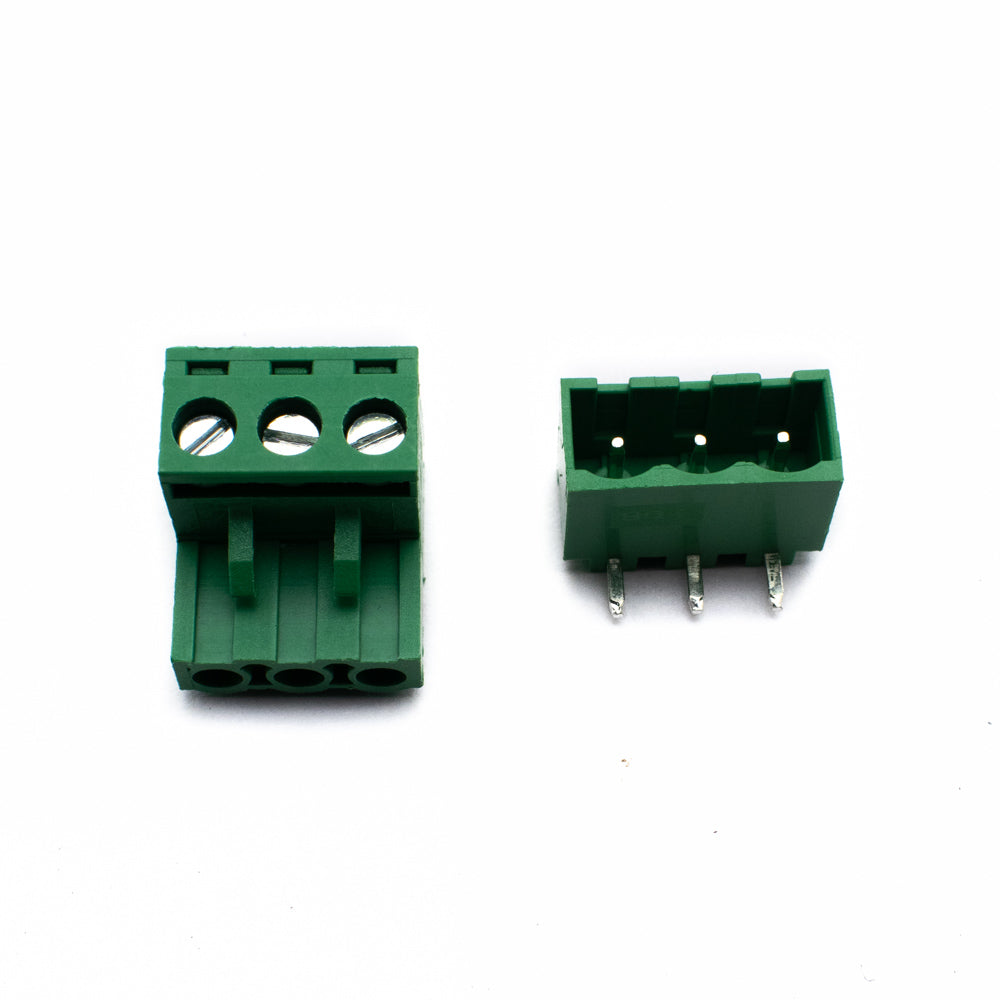 Buy 3 Pin Male-Female Pair Plug-in Screw Terminal Block Connector Box ...
