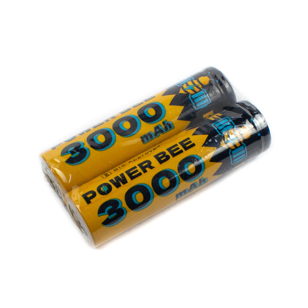 Buy Power Bee 18650 3000mAh Lithium-Ion Battery Pair with Tip Top (Pack ...